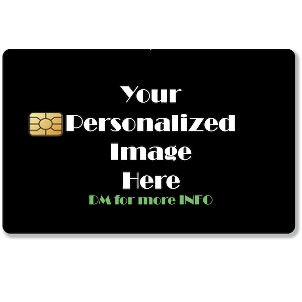 Vinyl Debit Card Sticker - Etsy