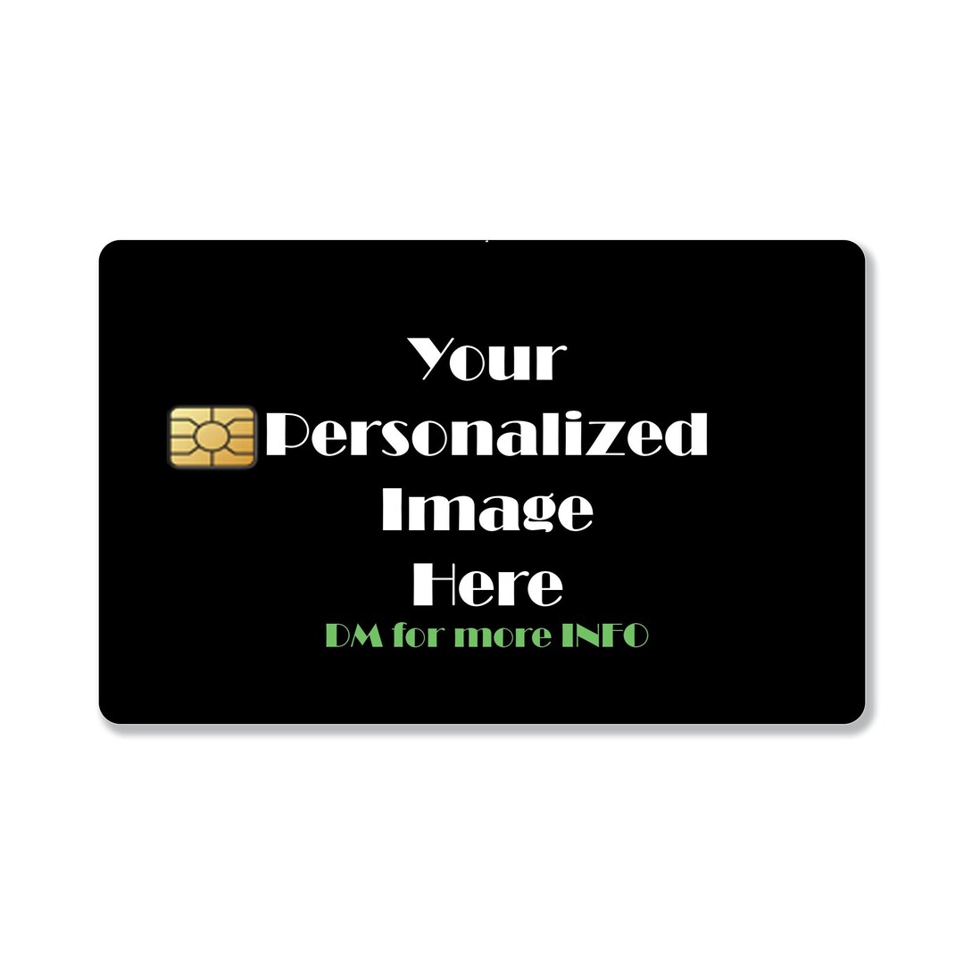 Personalize/customizable Credit/debit Card Skin Decal Sticker Vinyl - Etsy