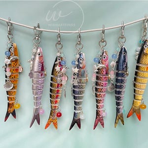 Fish Bait Keychain, Lucky Keyring, Fish Lure Keychains, Keychain With ...