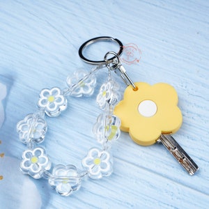 Yellow Flower Key Cap,pvc Key Covers,cute Key Cover,kawaii Key Cover ...