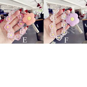 Flower Key Cover,pvc Key Covers,cute Key Cover,kawaii Key Cover,cute ...