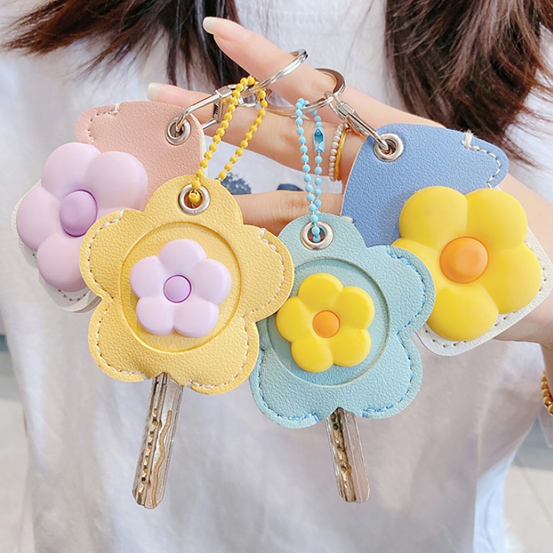 Cute Key Coverflower Key Coverpvc Key Coverskawaii Key - Etsy