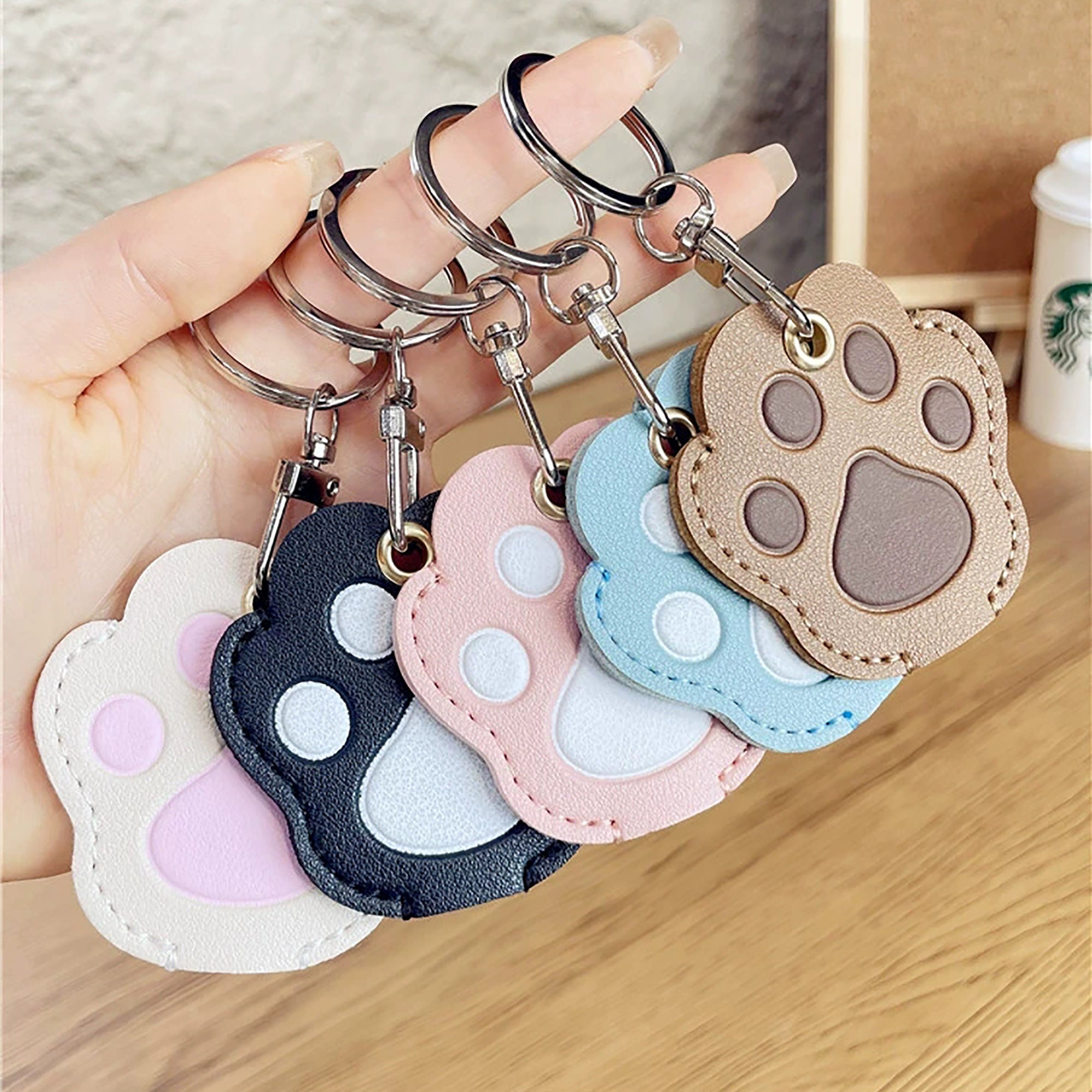 Kawaii Cat Paw Key Coverleather Key Coverscute Key - Etsy