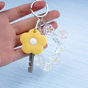 Yellow Flower Key Cap,pvc Key Covers,cute Key Cover,kawaii Key Cover ...