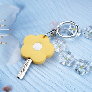 Yellow Flower Key Cap,pvc Key Covers,cute Key Cover,kawaii Key Cover ...