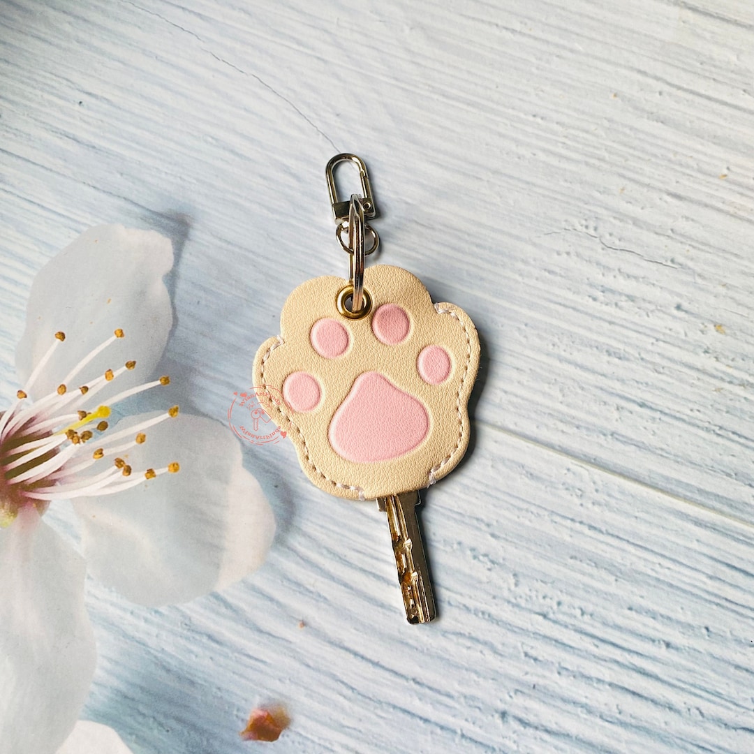 Kawaii Cat Paw Key Cover,leather Key Covers,cute Key Cover,kawaii Key ...