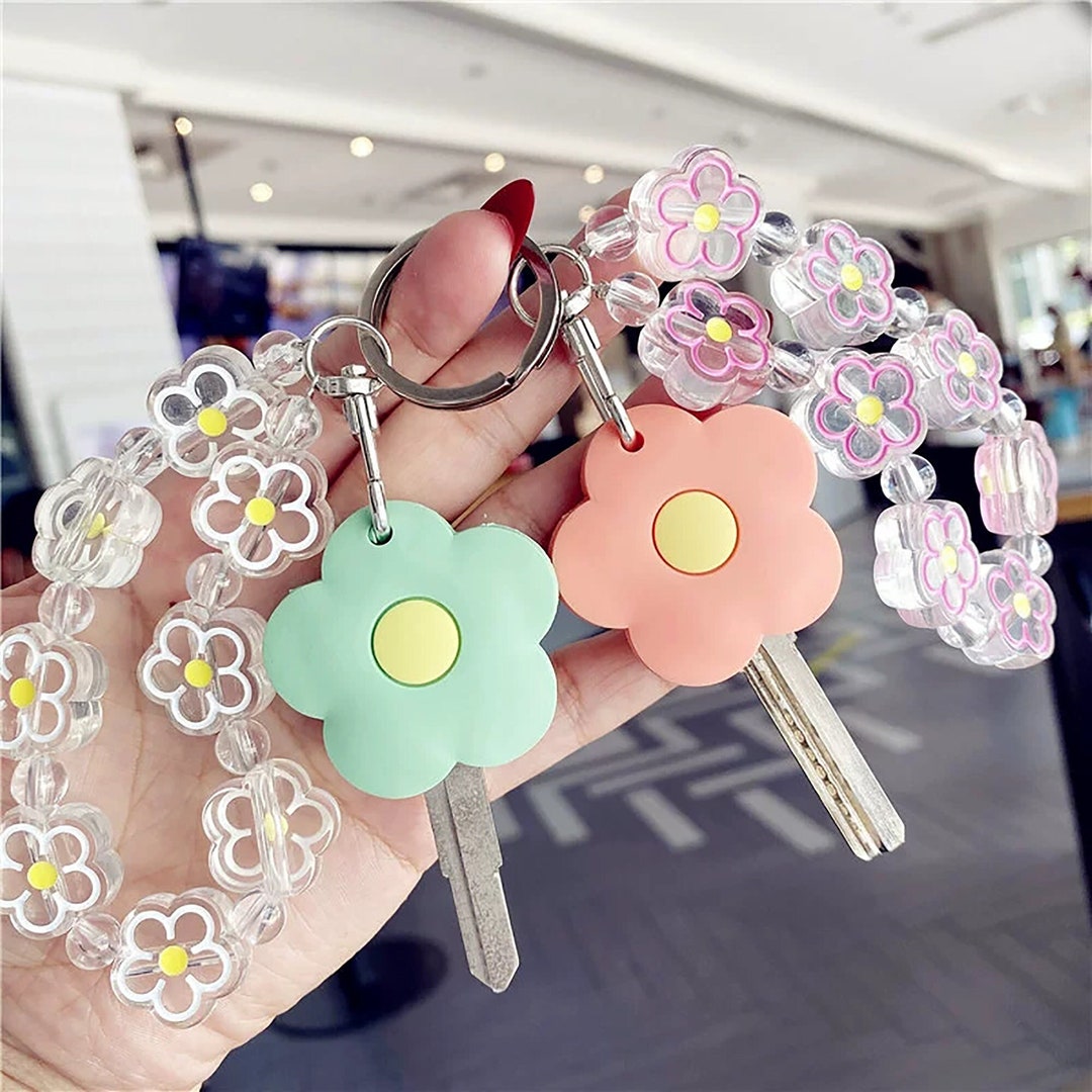 Flower Key Cover,pvc Key Covers,cute Key Cover,kawaii Key Cover,cute ...