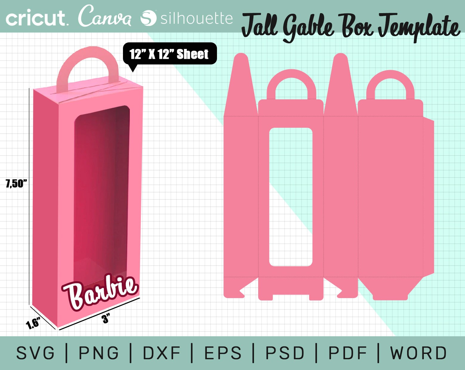 Printable Barbie Box Template Lupon gov ph