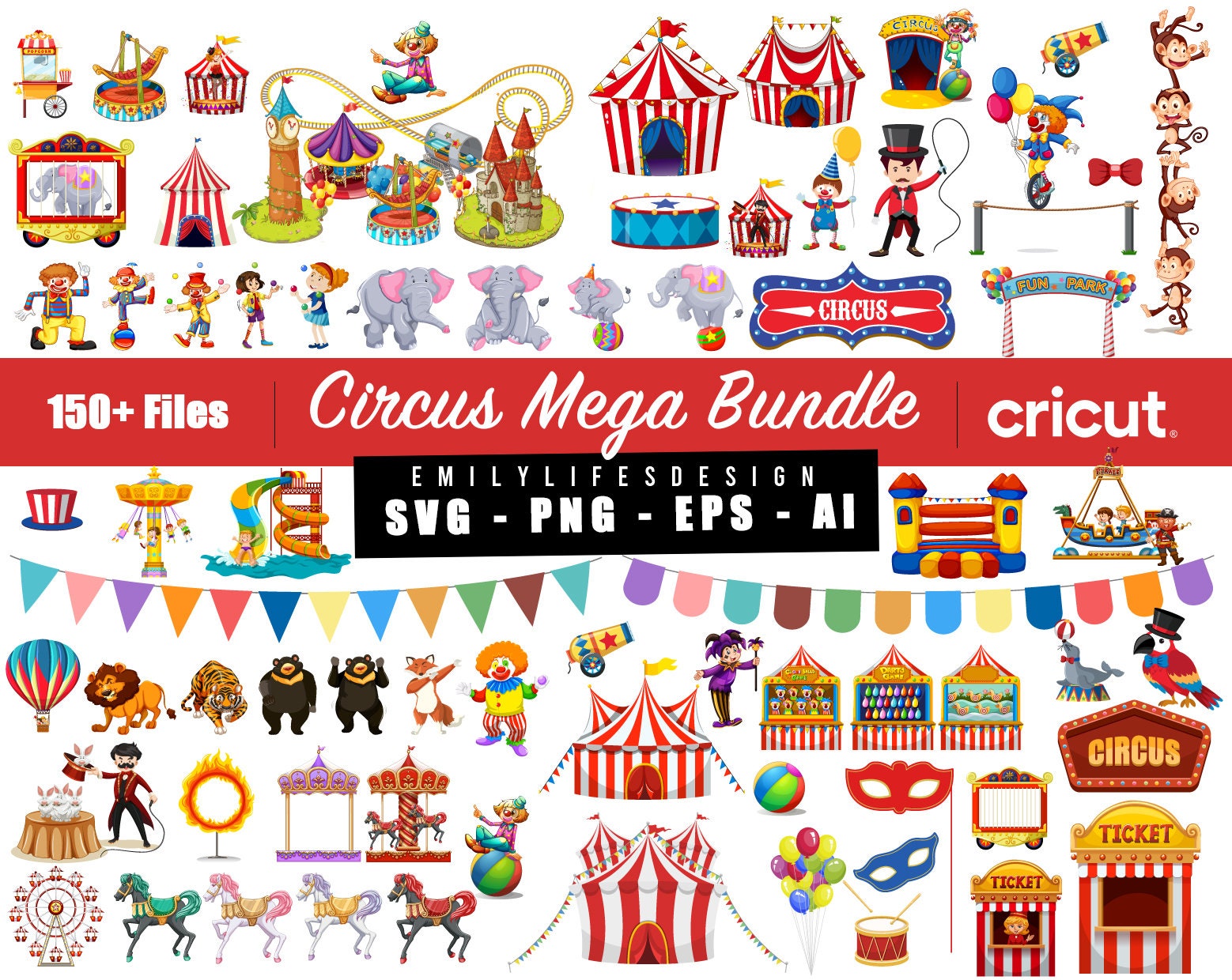 Etsy Circus Clipart For Kids