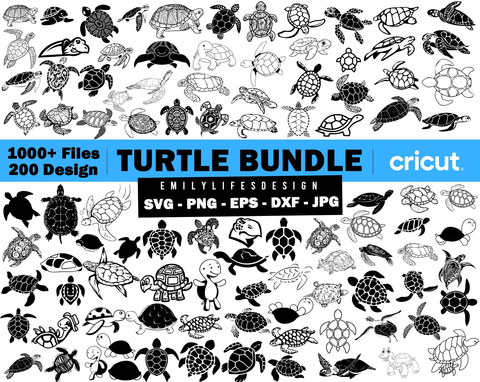 Turtle Svg Sea Turtle Svg Cricut Turtle Svg Bundle Sea - Etsy