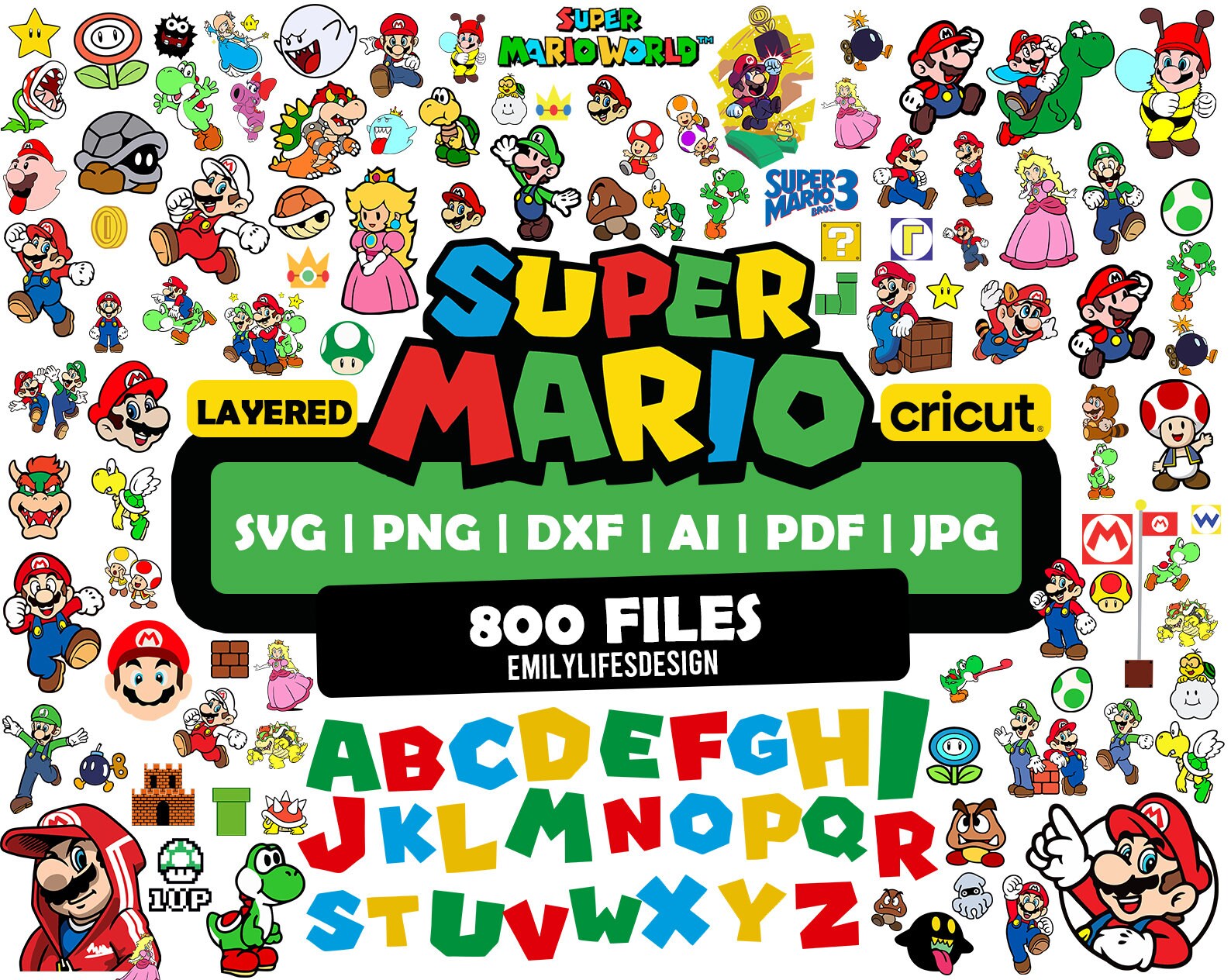 Super Mario Svg Mario Bros Svg Mario Kart Svg Super Mario - Etsy UK