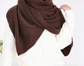 Dark Brown Scarf - Etsy