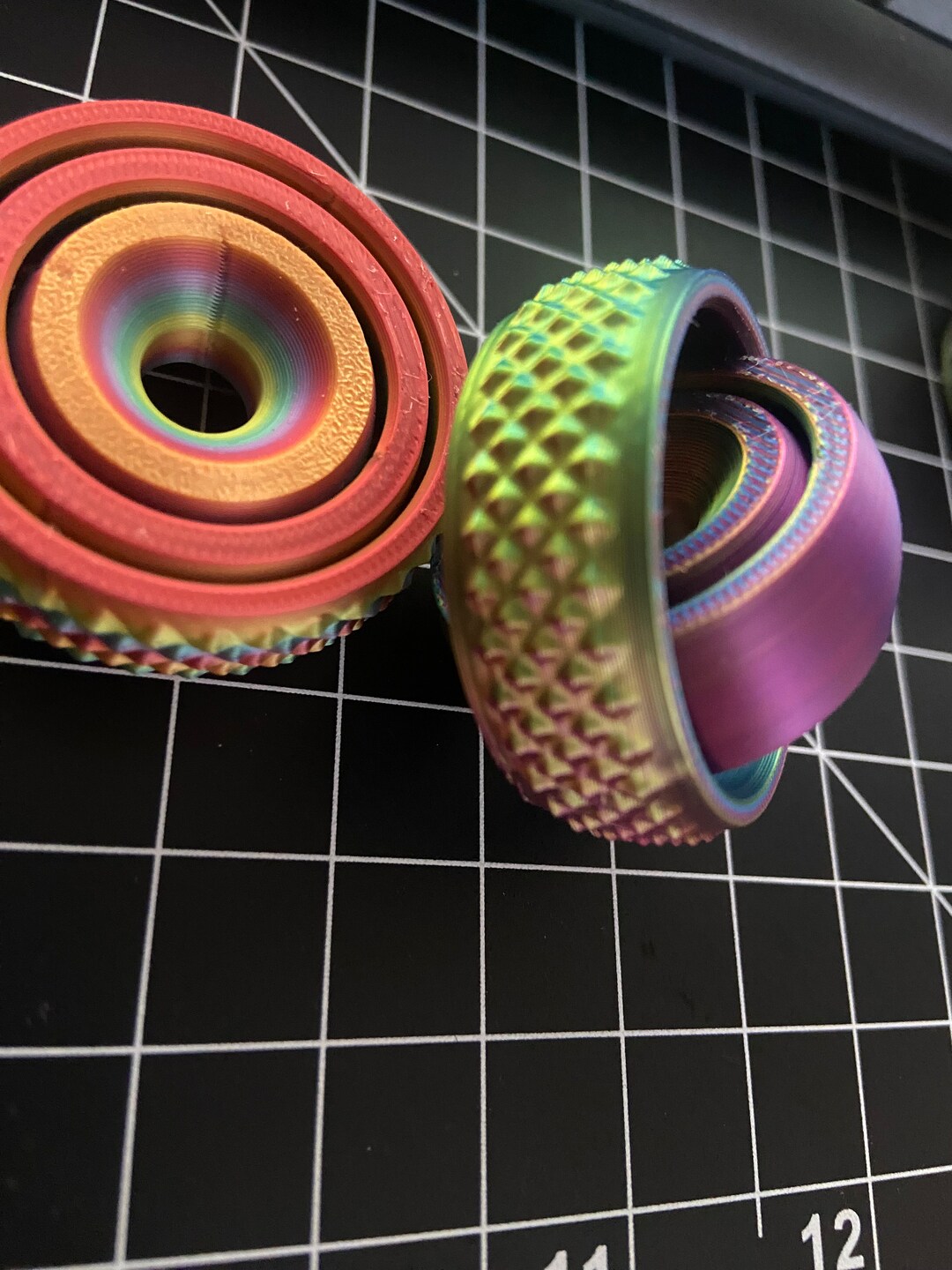 Spinning Fidget Toy 3d Printed Pla Etsy Uk