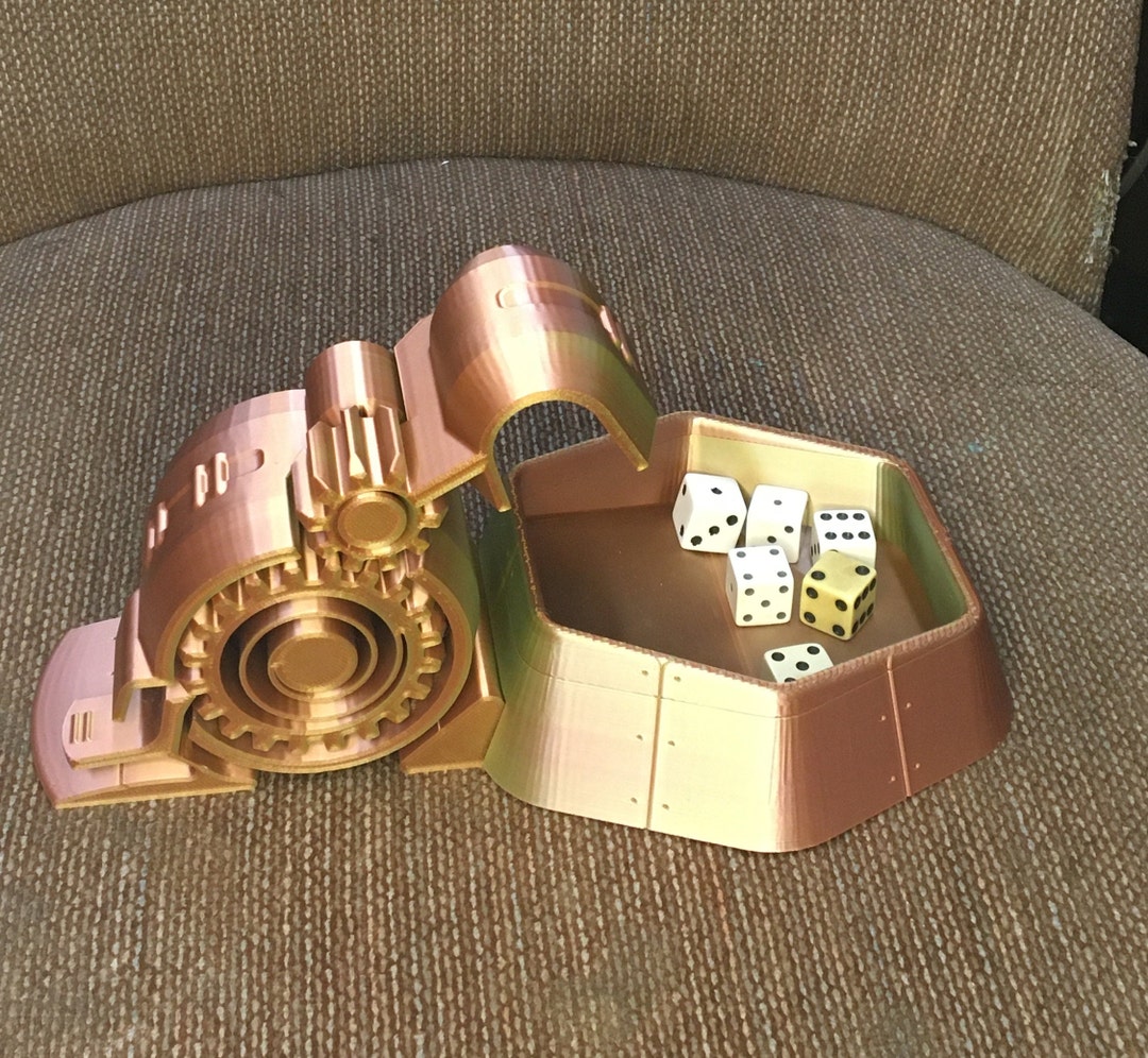 3D Printed Dice Thrower: Steampunk Style - Etsy