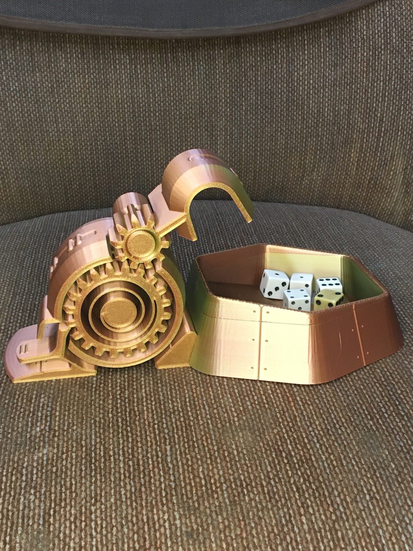 3D Printed Dice Thrower: Steampunk Style - Etsy