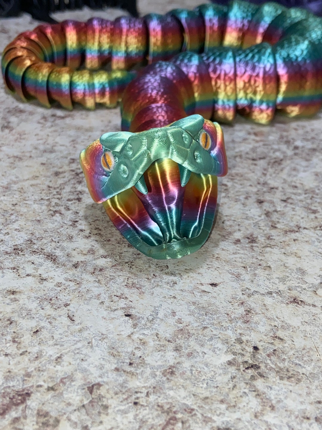 Rattle Snake Articulated 3D Print | Designed by Matt Mire Makes - Etsy