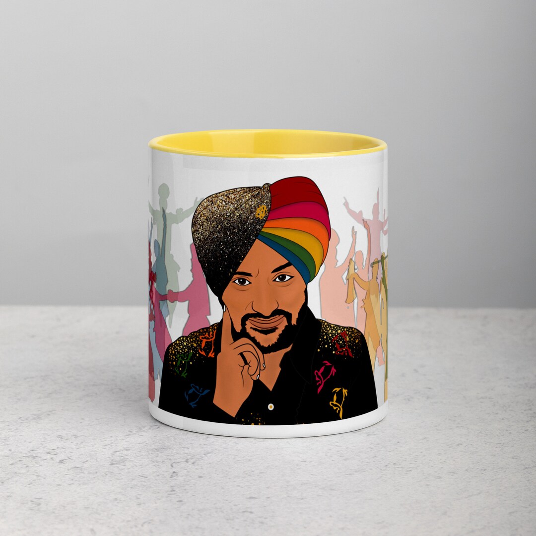 Bindrakhia Tribute to the King of Bhangra Colorful Mug - Etsy