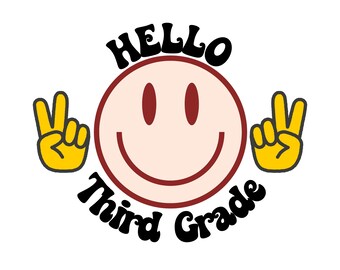 First Grade Smiley Face Png - Etsy