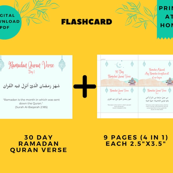 Quran Flash Cards - Etsy