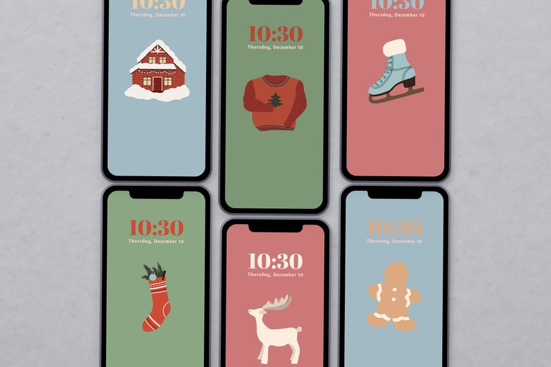 Christmas Wallpaper iPhone Wallpapers Soothing Minimalist Bundle Cell ...