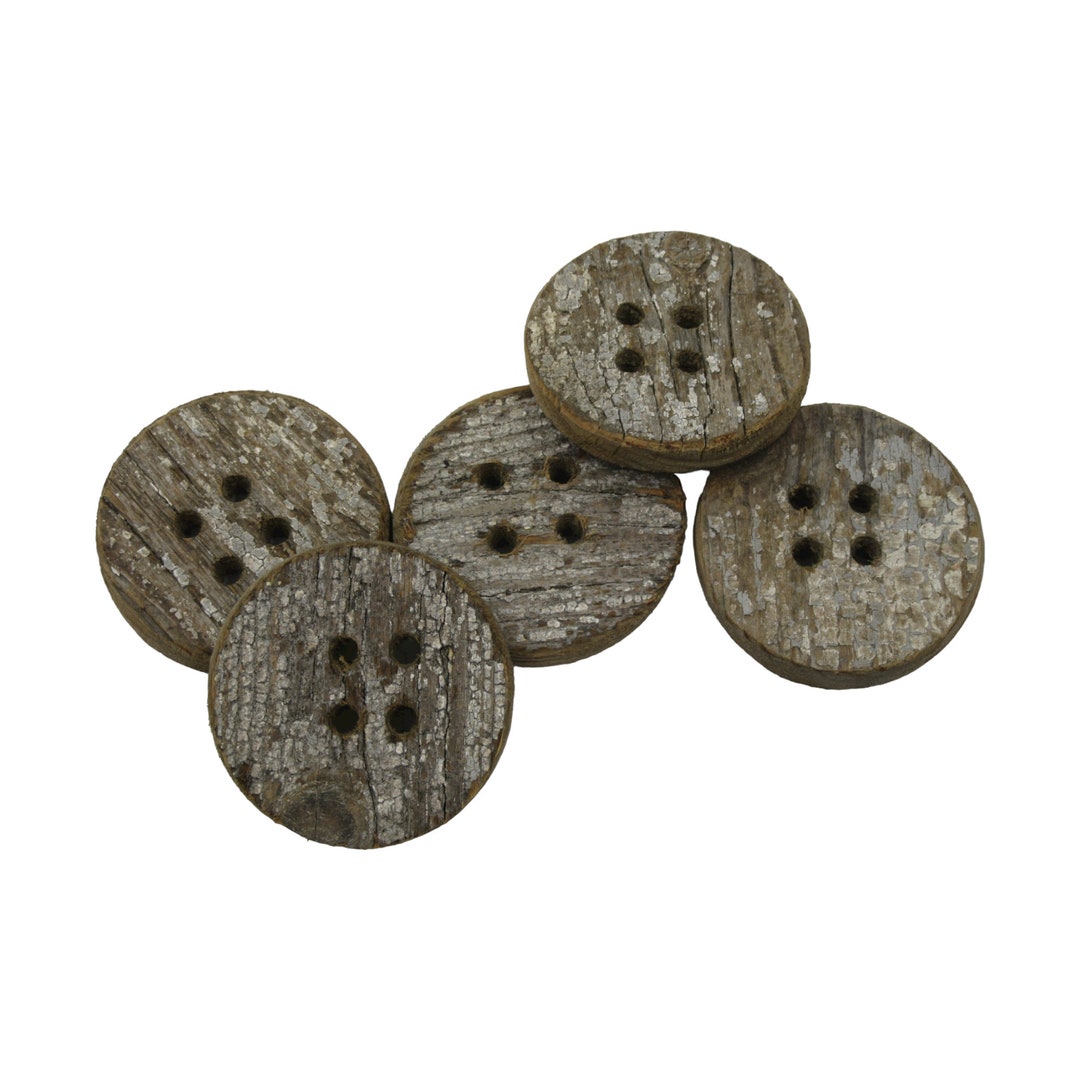 3 5 or 10 Large Rustic Wood Buttons 60mm 2 7/16 Inch - Etsy