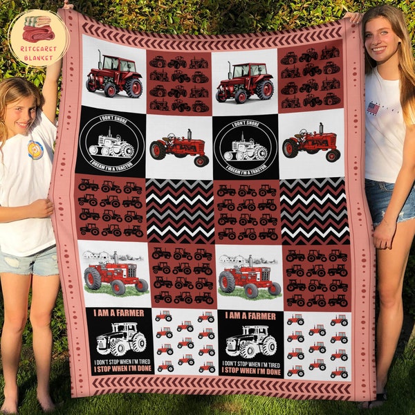 Tractor Blanket - Etsy
