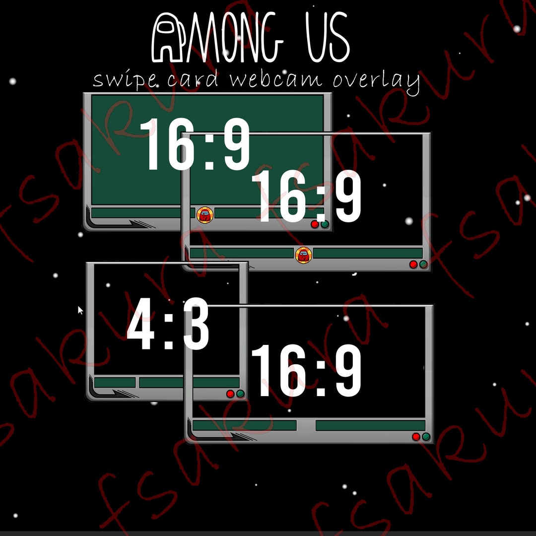 Swipe Card Among Us Webcam Overlay - Etsy