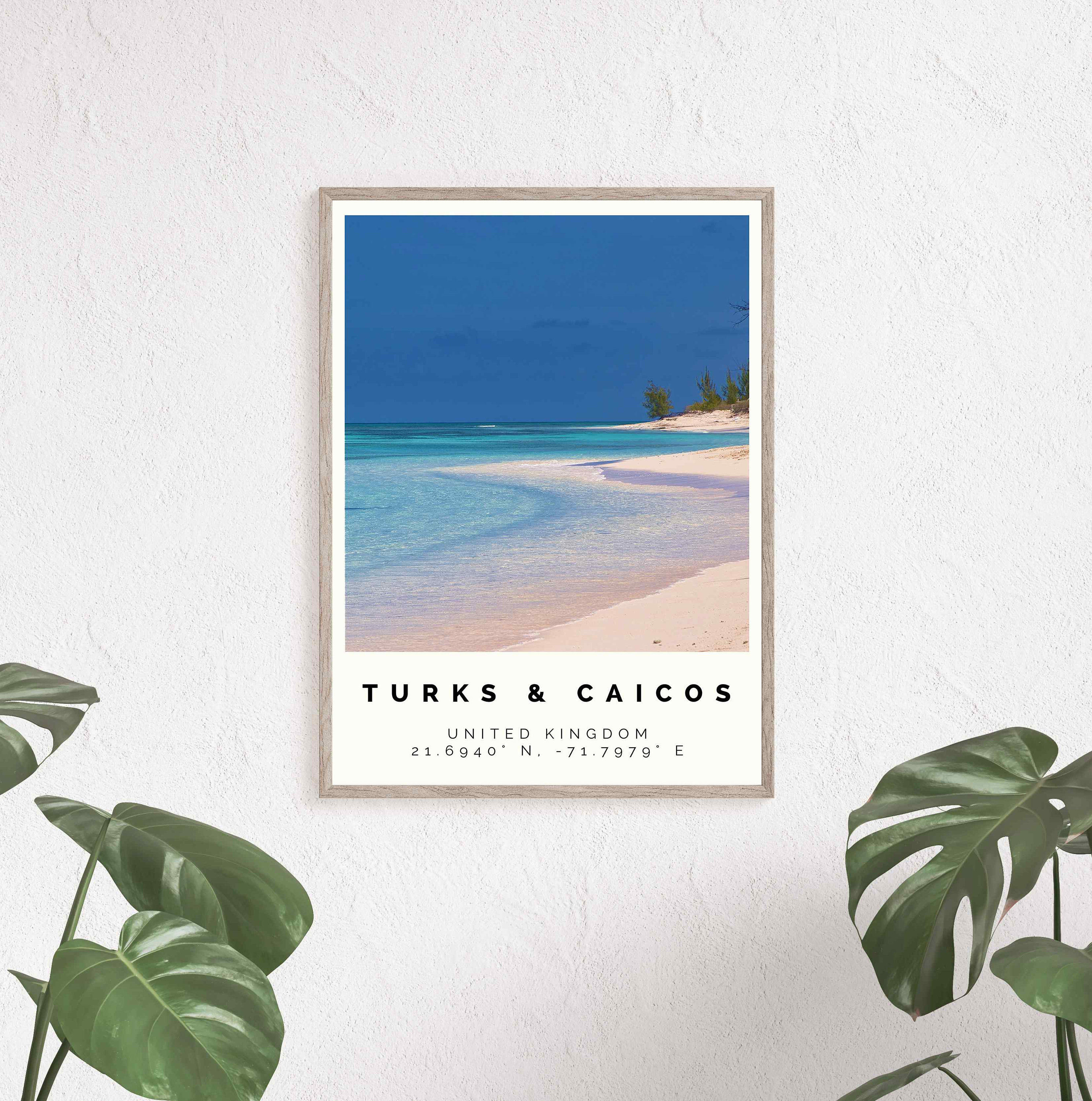 Turks&caicos Poster Colorful Print Turks Caicos Wall Art - Etsy