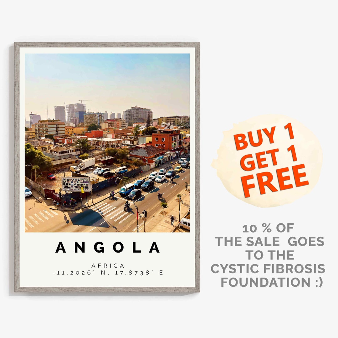 Angola Poster Colorful Print Angola Wall Art Angola Photo - Etsy