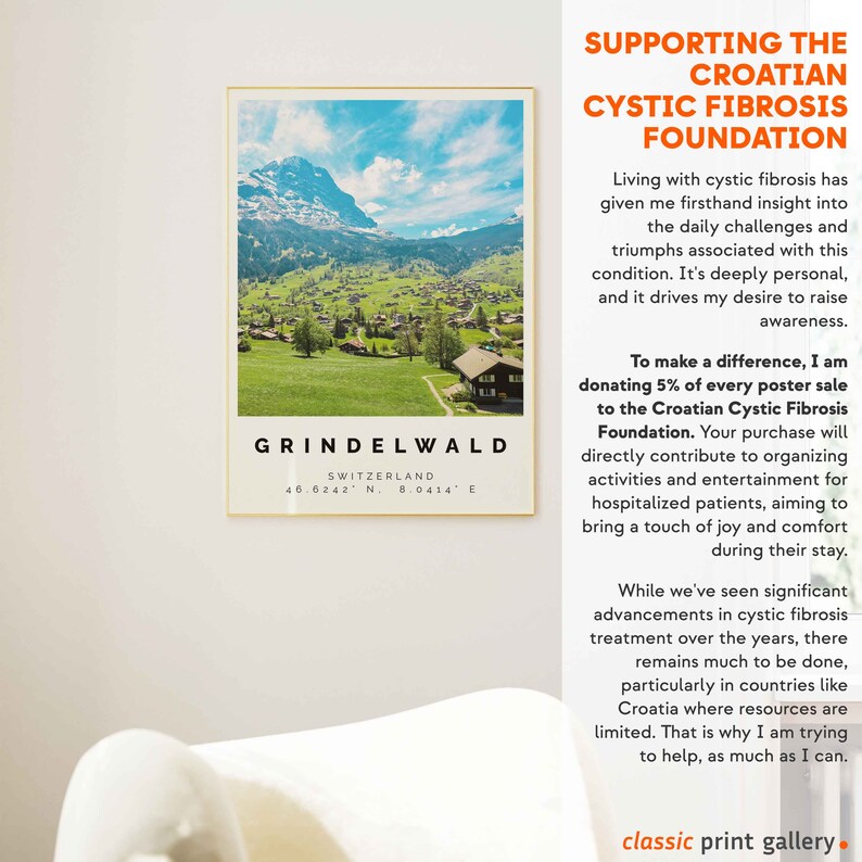 Grindelwald Poster Colorful Print, Grindelwald Wall Art, Grindelwald ...