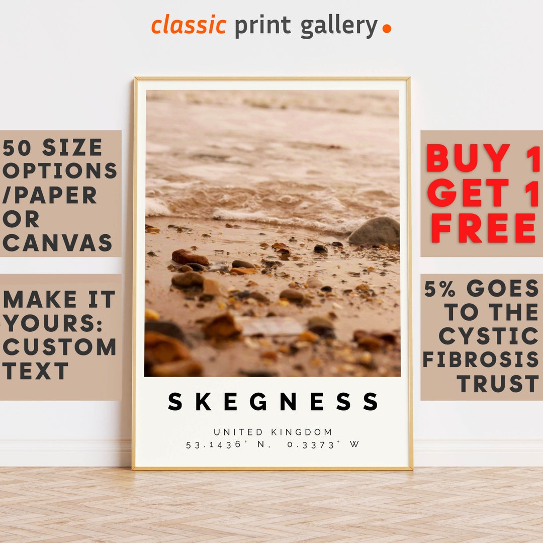 Skegness Poster Colorful Print, Skegness Wall Art, Skegness Photo Decor ...