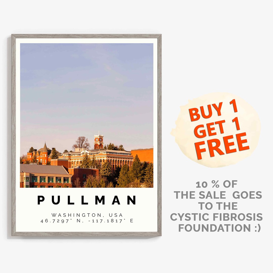 Pullman Poster Colorful Print Pullman Wall Art Pullman Photo - Etsy