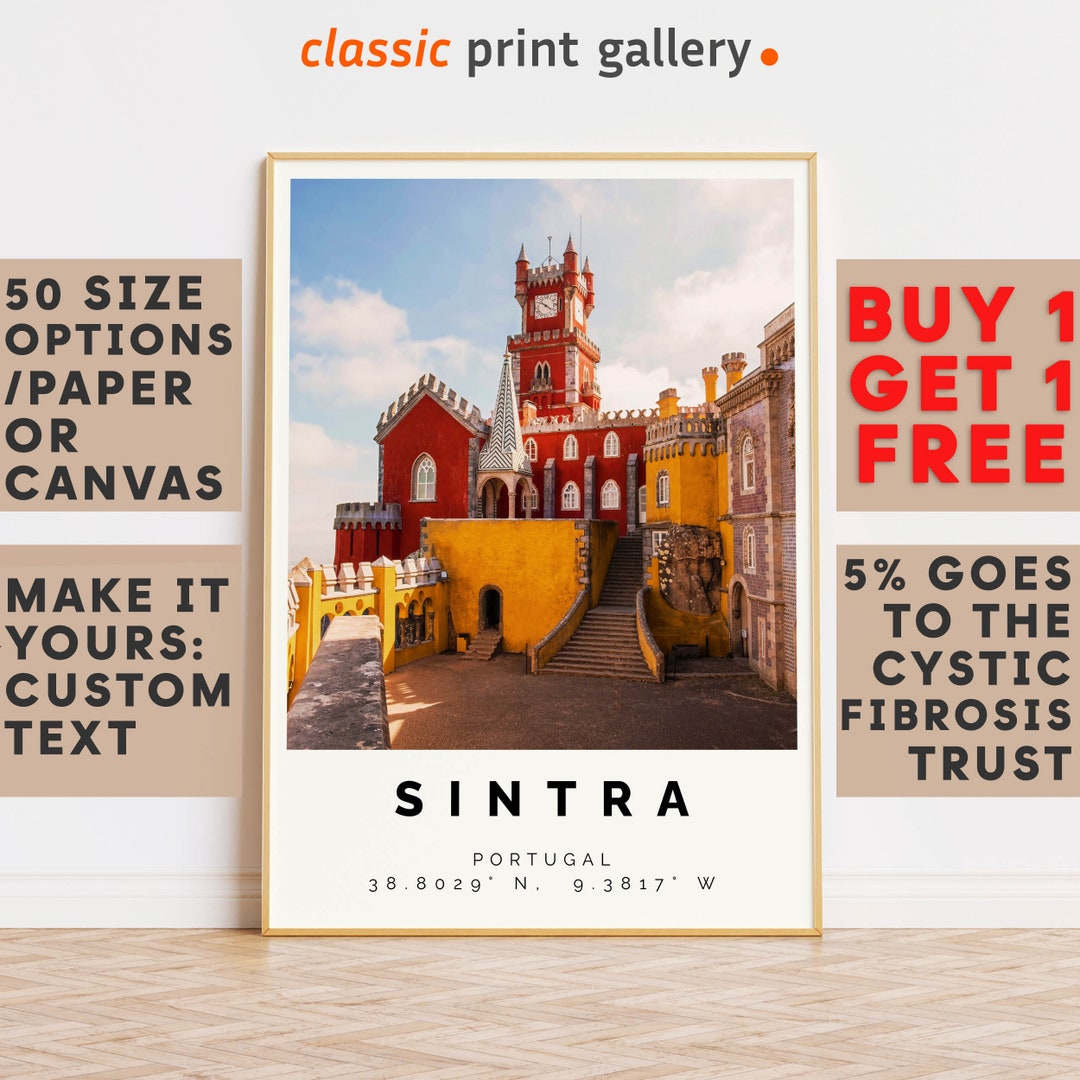 Sintra Poster Colorful Print, Sintra Wall Art, Sintra Photo Decor ...