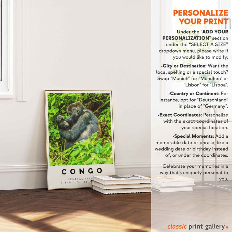Congo Poster Colorful Print, Congo Wall Art, Congo Photo Decor, Congo ...