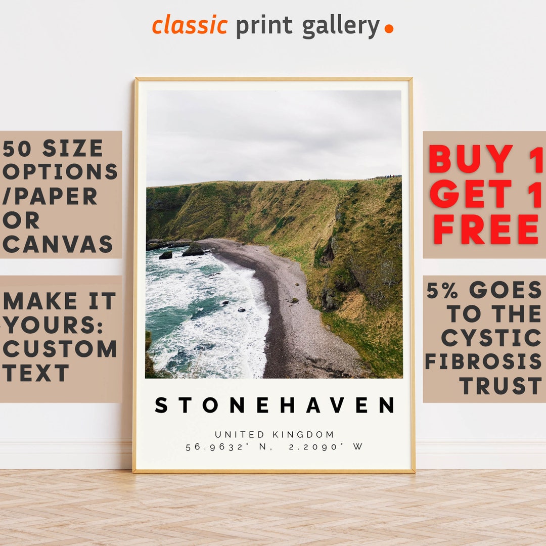Stonehaven Poster Colorful Print, Stonehaven Wall Art, Stonehaven Photo ...