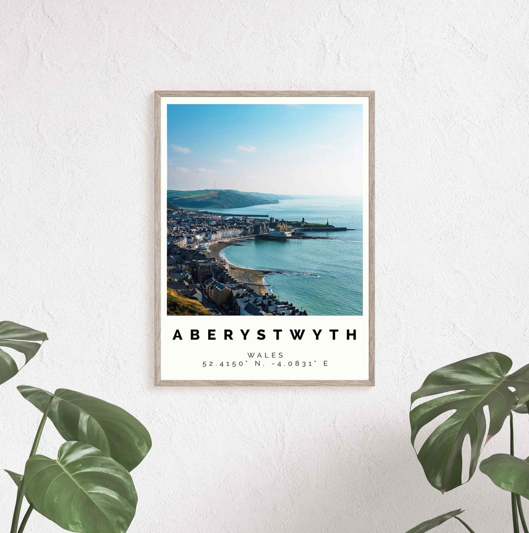 Aberystwyth Poster Colorful Print Aberystwyth Wall Art - Etsy