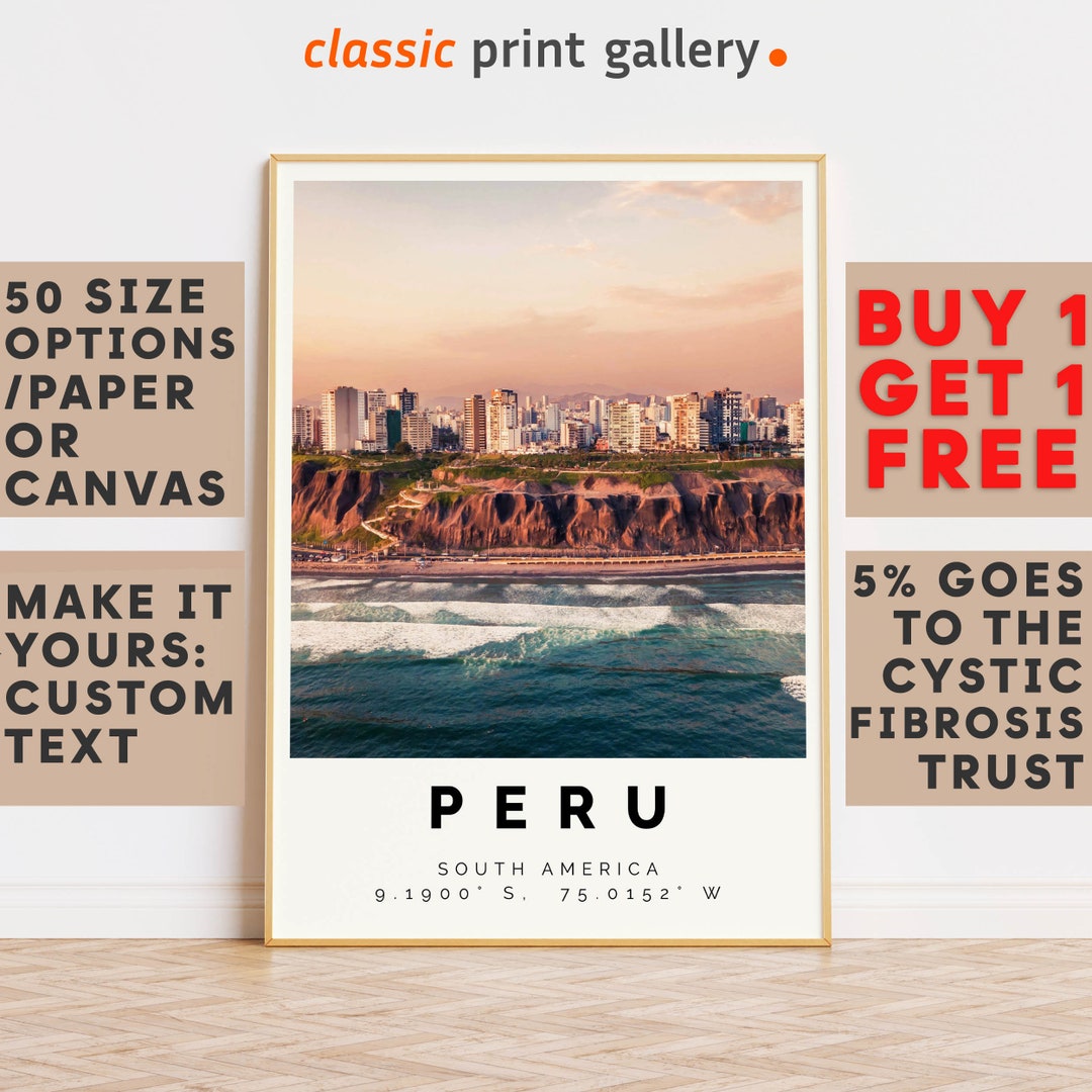 Peru Poster Colorful Print, Peru Wall Art, Peru Photo Decor, Peru Gift ...