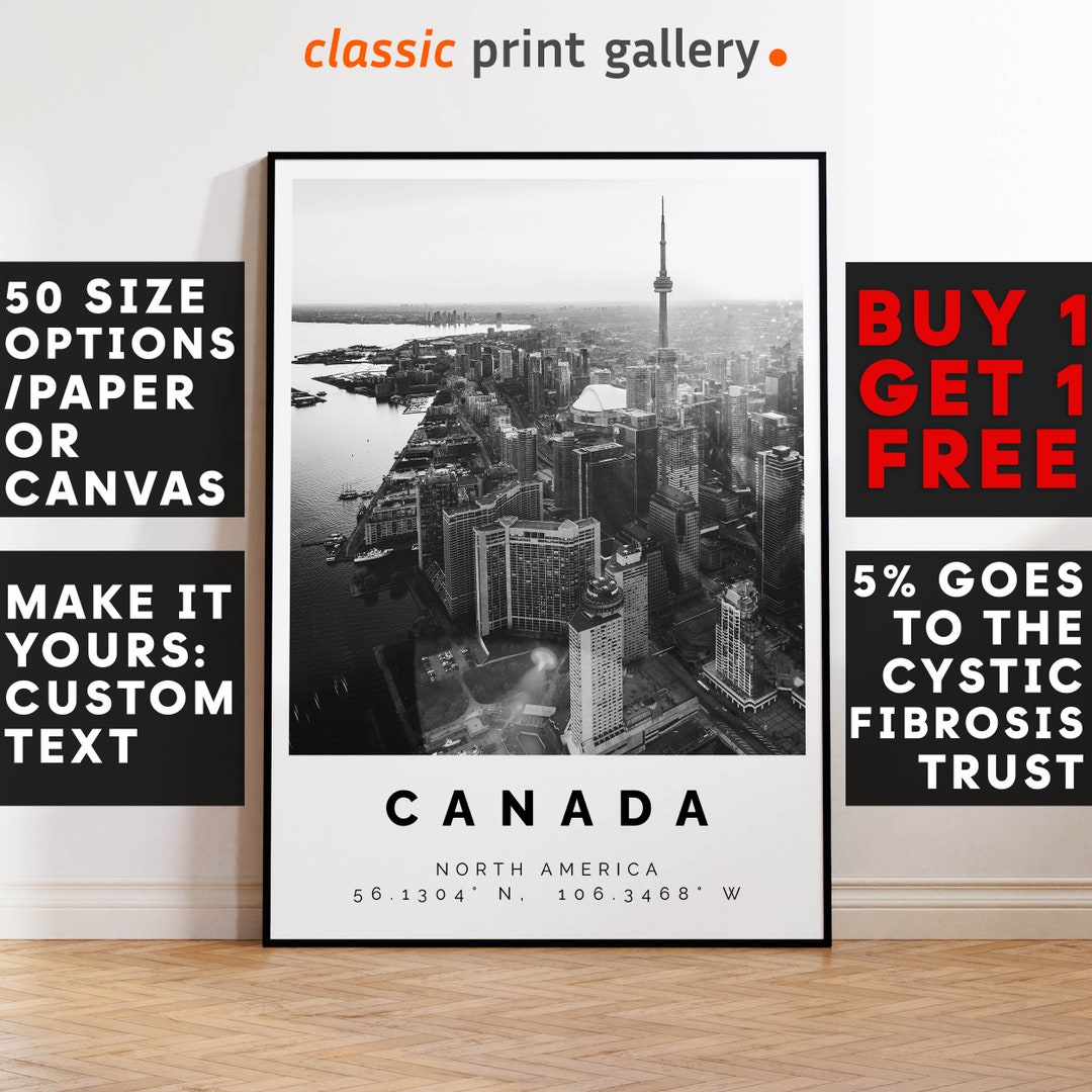 Canada Print Black and White Photo, Canada Wall Art, Canada Travel ...