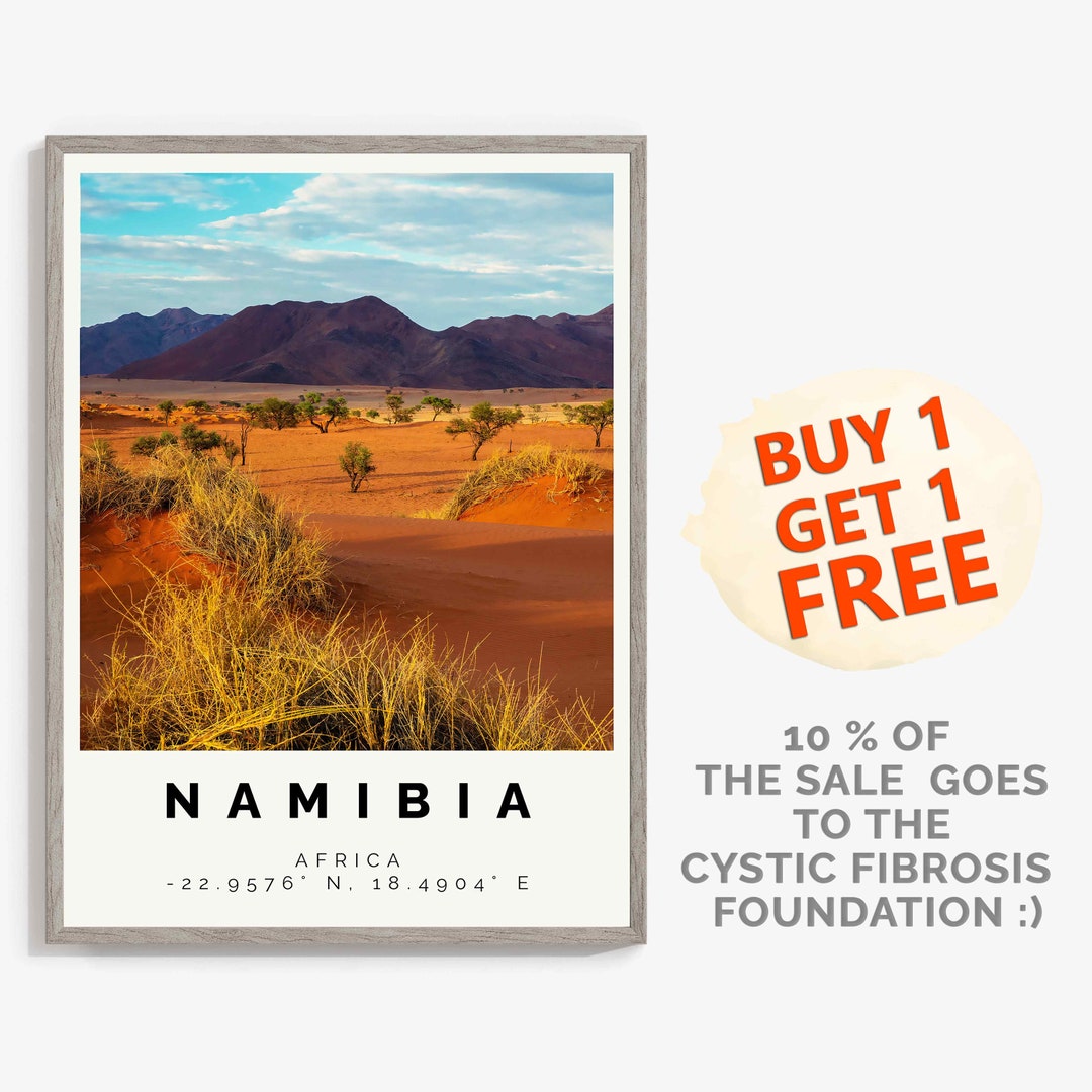 Namibia Poster Colorful Print Namibia Wall Art Namibia Photo - Etsy