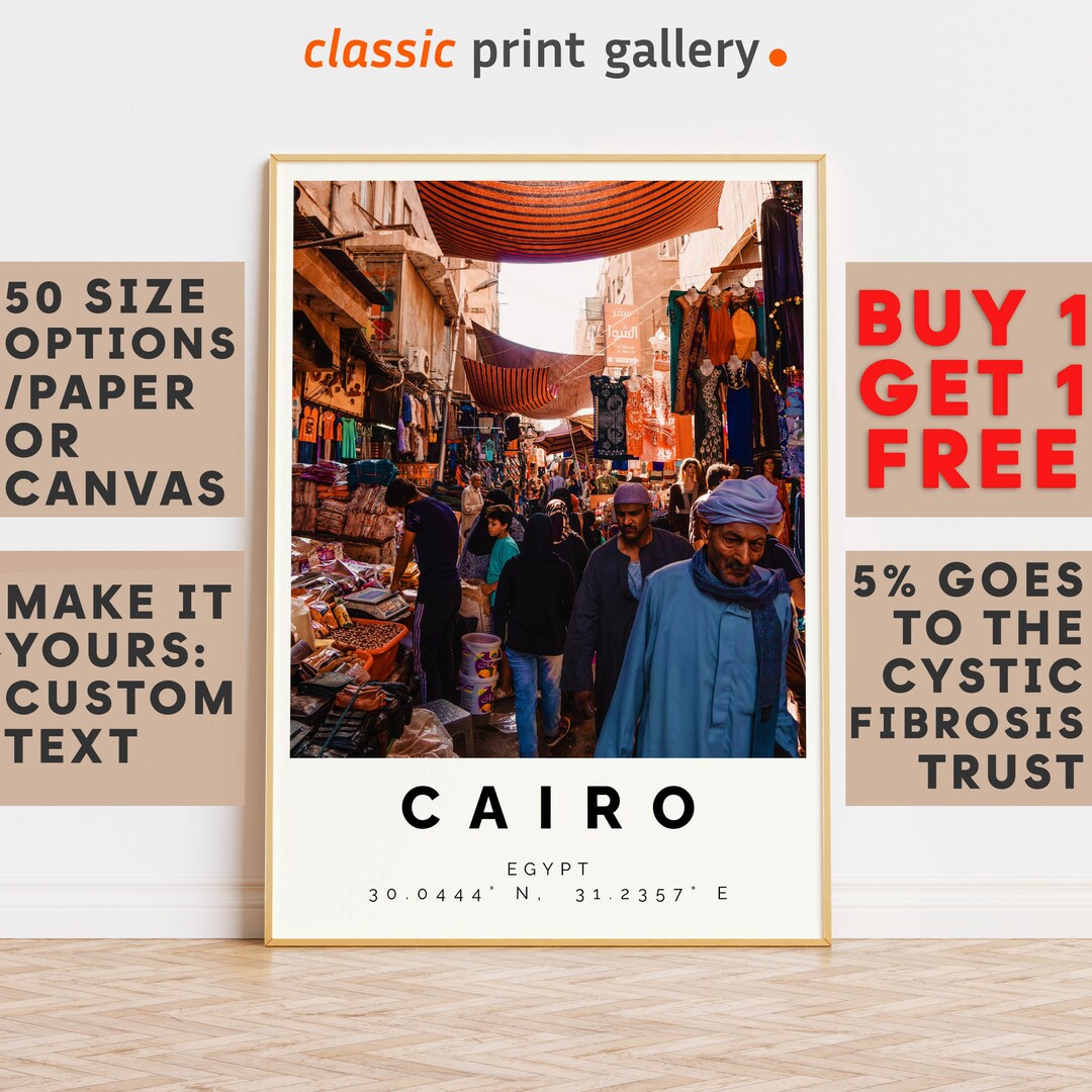 Cairo Poster Colorful Print, Cairo Wall Art, Cairo Photo Decor, Cairo ...