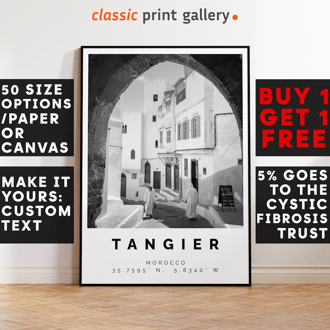 Tangier Print Black and White Photo, Tangier Wall Art, Tangier Travel ...