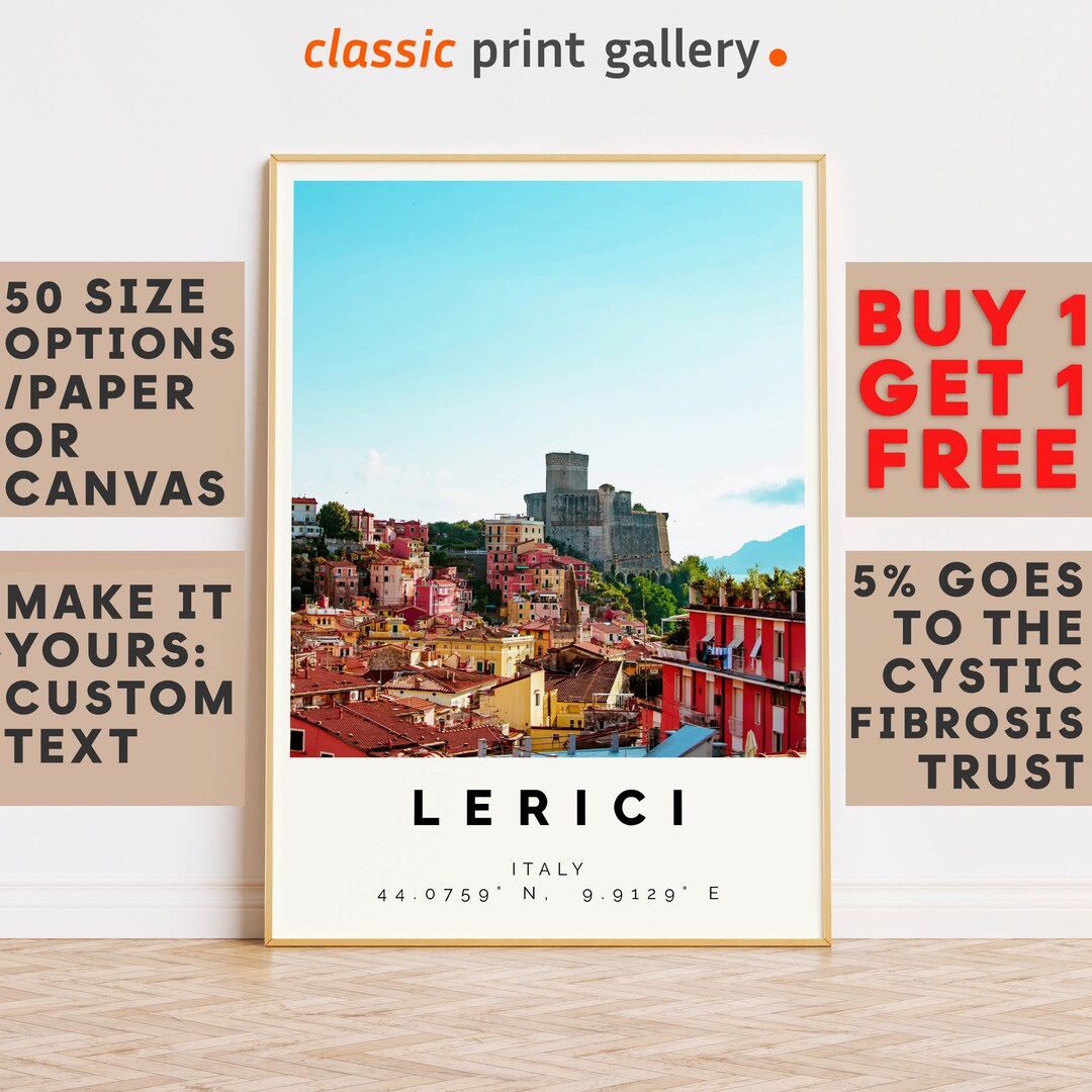 Lerici Poster Colorful Print, Lerici Wall Art, Lerici Photo Decor ...
