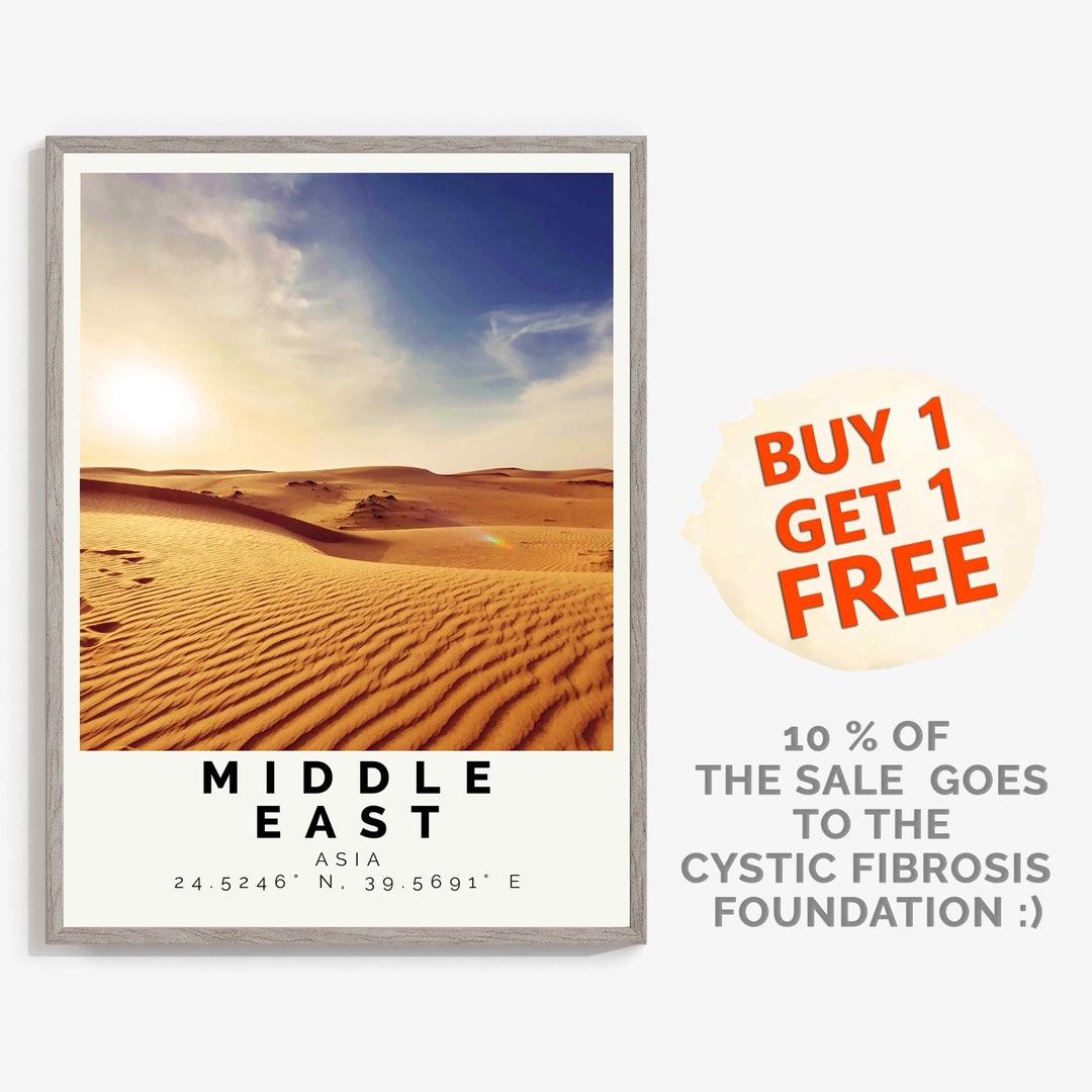 Middle East Poster Colorful Print Middle East Wall Art - Etsy