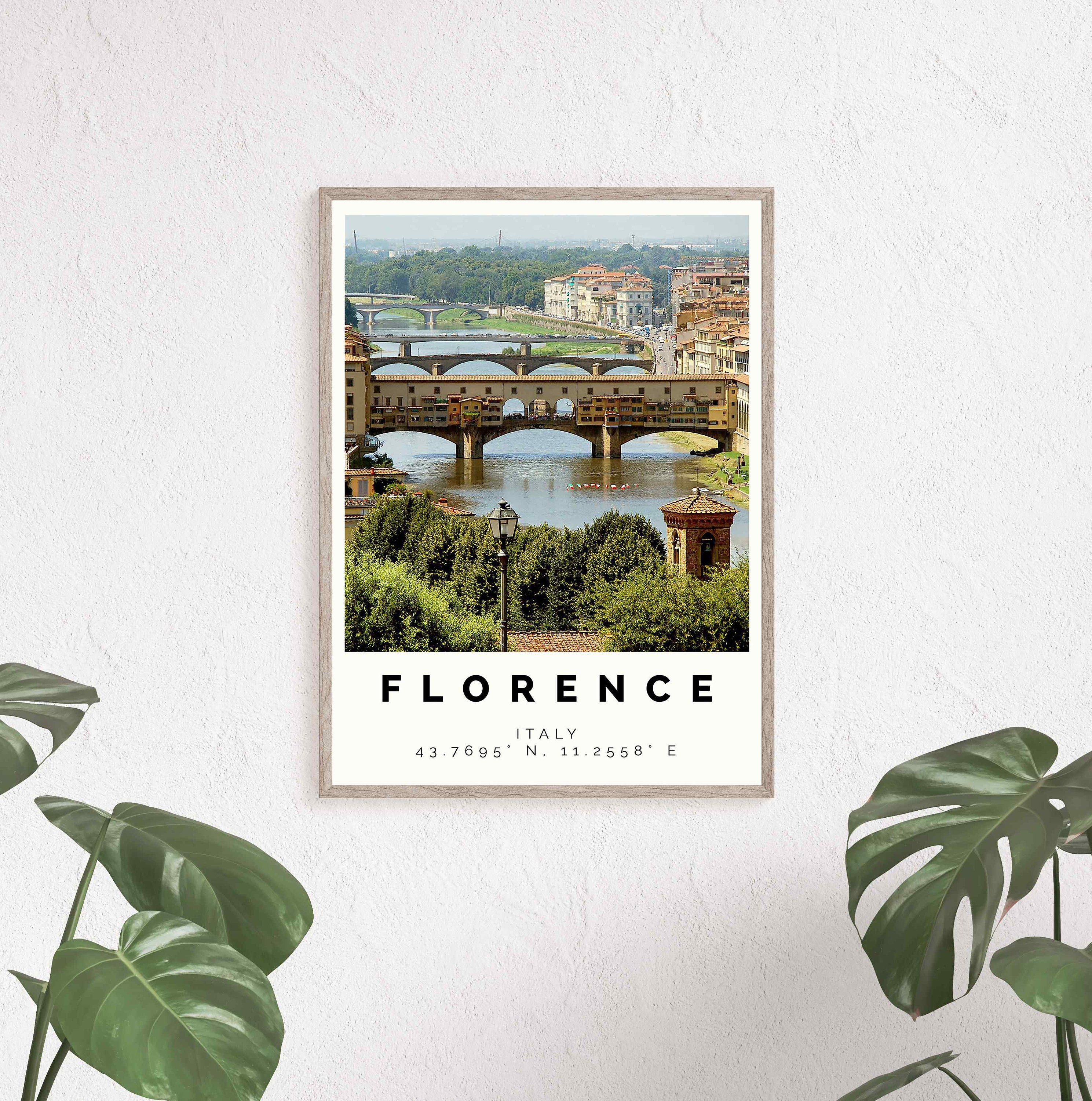 Florence Poster Colorful Print Florence Wall Art Florence - Etsy