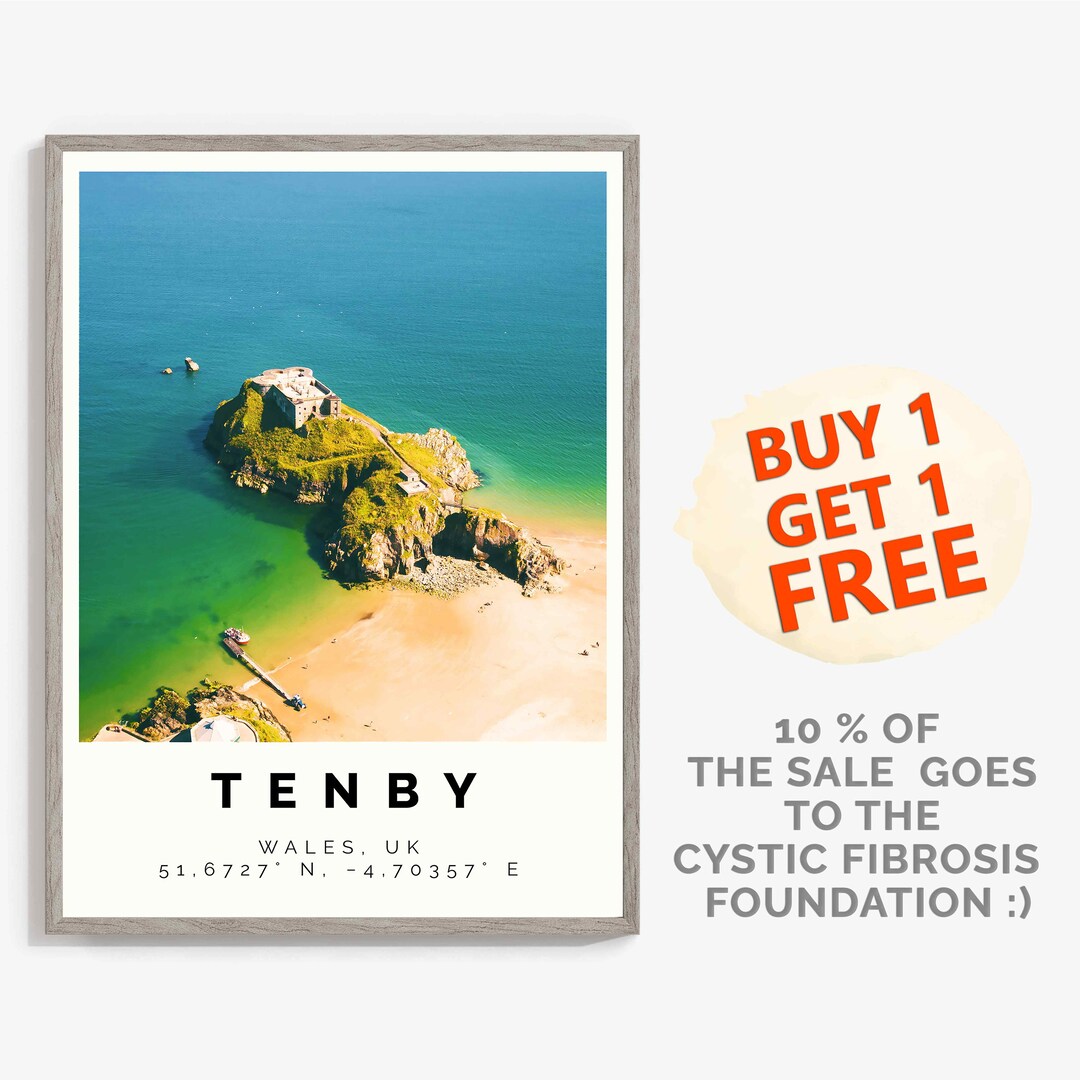 Tenby Poster Colorful Print Tenby Wall Art Tenby Photo - Etsy UK