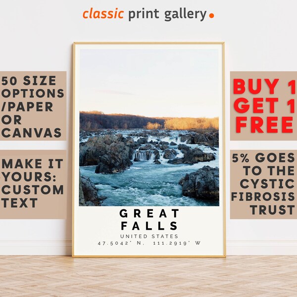 Great Falls Montana - Etsy