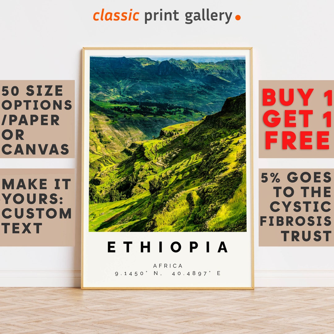 Ethiopia Poster Colorful Print, Ethiopia Wall Art, Ethiopia Photo Decor ...