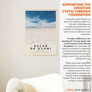 Salar De Uyuni Poster Colorful Print, Salar De Uyuni Wall Art, Salar De ...