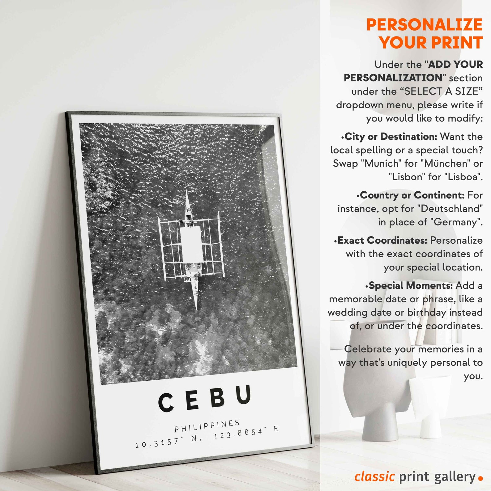 Cebu Poster Print, Cebu Wall Art, Housewarming Gift, Housewarming ...