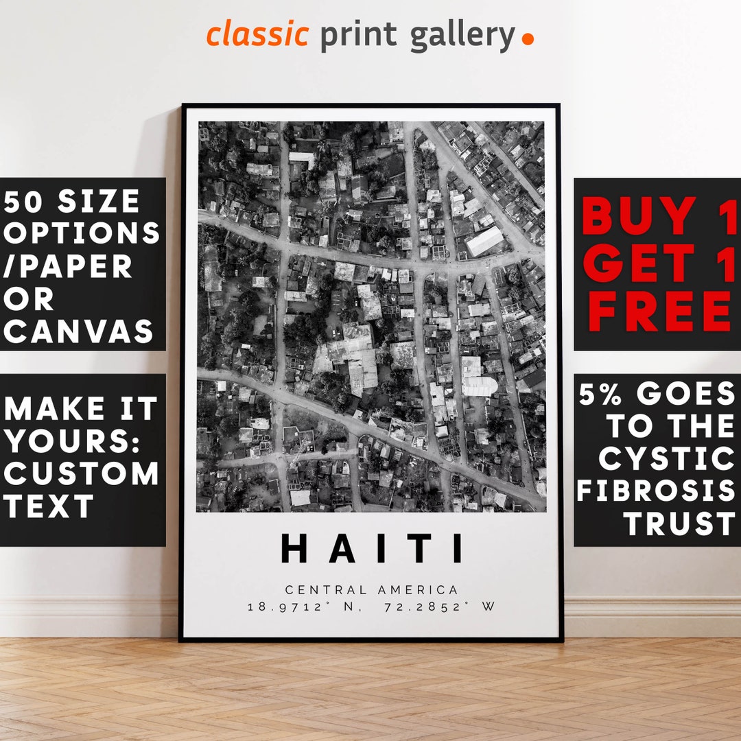 Haiti Print Black and White Photo, Haiti Wall Art, Haiti Travel Poster ...